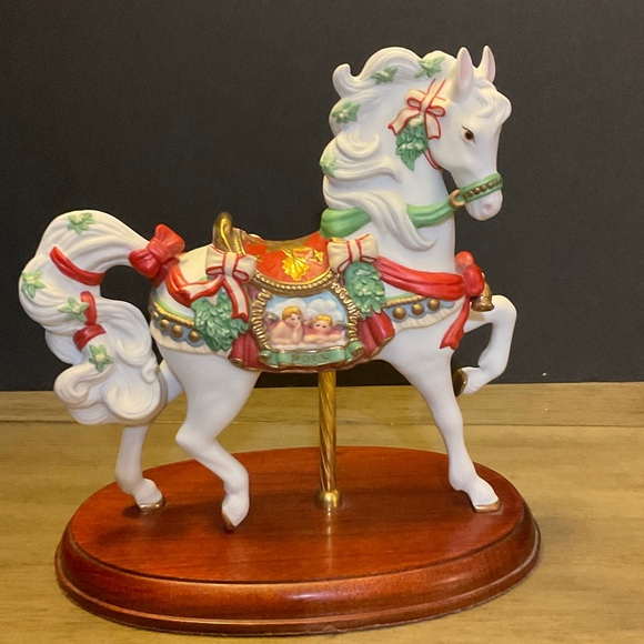 Lenox | Holiday | Lenox Festive Carousel Horse With Red And Green ...